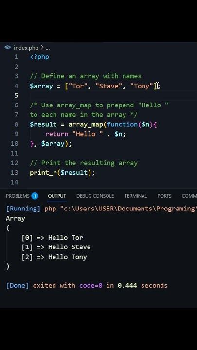Transforming Array Elements Using Arraymap Function Php Software Programming Coding