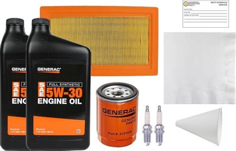 Generac Generator Maintenance Kit 0j93230ssm 10kw 26kw 5w 30 Synthetic