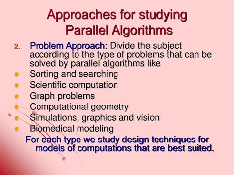 Ppt Ics 556 Parallel Algorithms Powerpoint Presentation Free