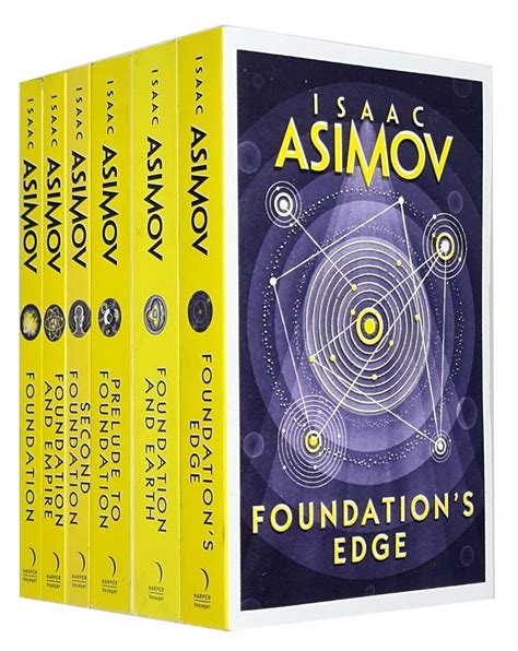Isaac Asimov Foundation Series 6 Books Collection Set Foundation
