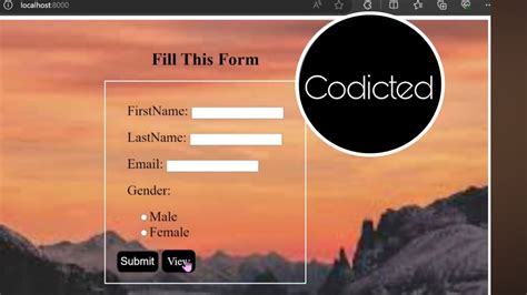 Full Stack Web Development Project In One Video Making Form Using Htmlcssjs Nodejs
