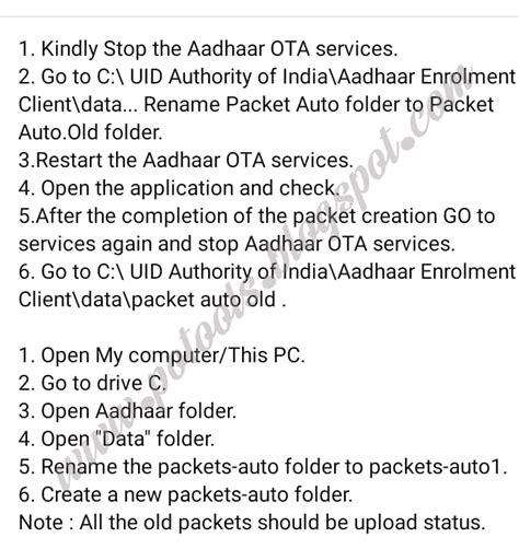 Aadhaar Fatal Error And Possible Solution Use At Your Own Risk