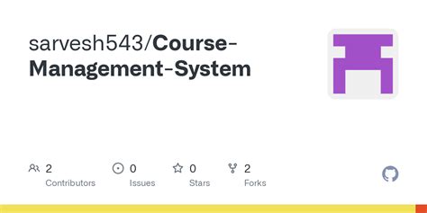 GitHub Sarvesh Course Management System