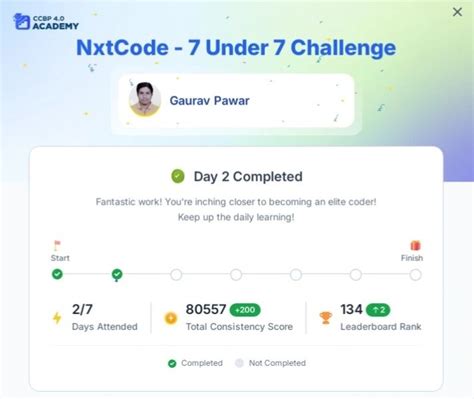 Gaurav Pawar On Linkedin Day2 Nxtwave Ccbpians Day2 Codeeveryday 7under7challenge