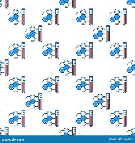 Compound Chemistry Pattern Stock Illustration