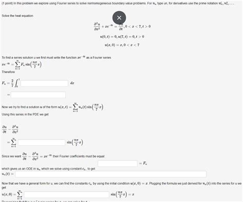 Solved Point In This Problem We Explore Using Fourier Chegg Com