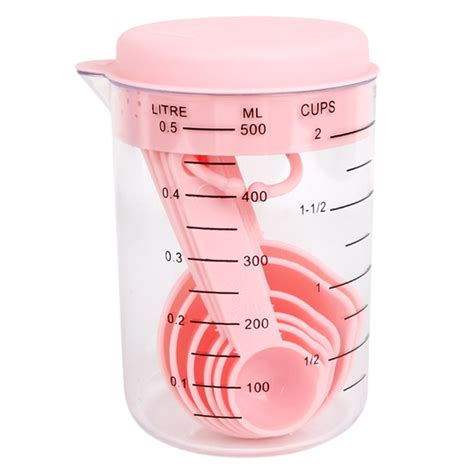Basiess Measuring Cups And Spoons Set 7 Piece Measuring Cups And Spoons