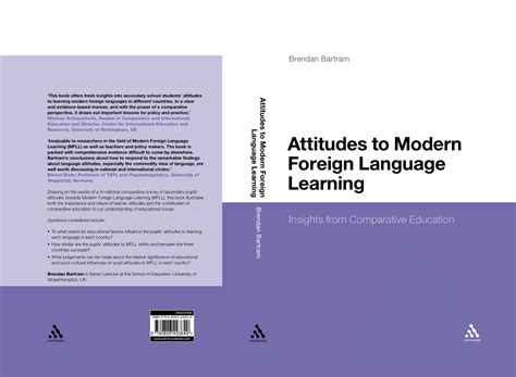 Pdf Attitudes To Modern Foreign Language Learning Insights From Comparative Education