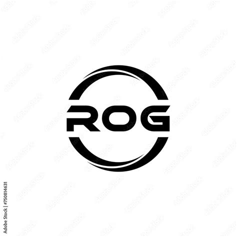 Rog Letter Logo Design With White Background In Illustrator Cube Logo Vector Logo Modern