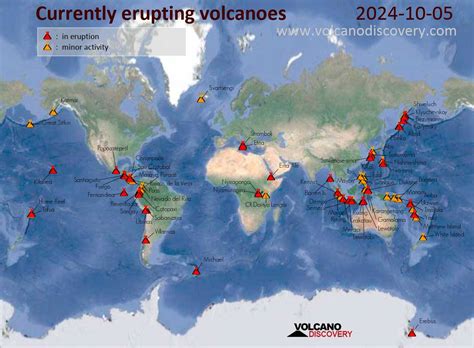 Volcanic Activity Worldwide 5 Oct 2024 Fuego Volcano Semeru Ibu Reventador Taal Lewotobi