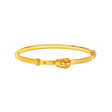 Sk 916 Golden Belt Bangle Sk Jewellery