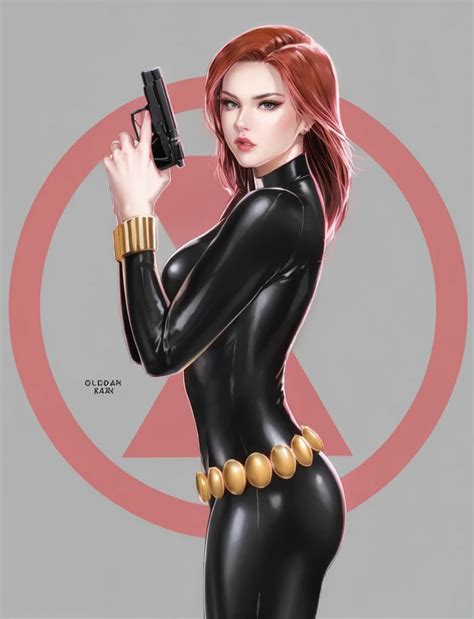 Black Widow From The Marvel Comics Universe She Is Showcased In A