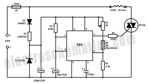 Circuit Diagram Of Temperature Controller Using 8051 8051 Vo