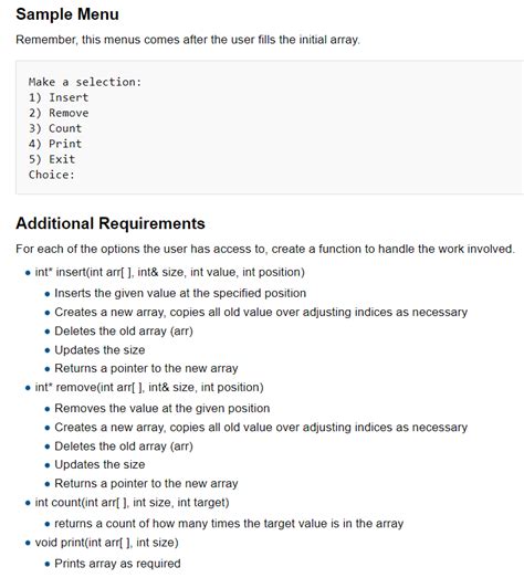Solved Exercise Array Resizing You Will Create An Array Chegg
