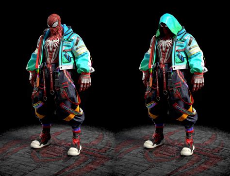 Fan Art Spider Man Hiphop Graffiti Style Fashion Zbrushcentral