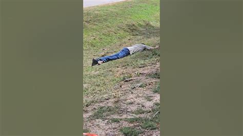 Daddy Lay On Grass To Take A Break Youtube