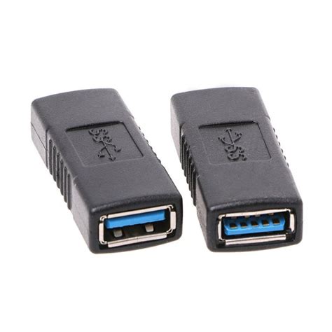 2Pcs Usb 3 0 Type A Female To Female Adapter Coupler Gender Changer