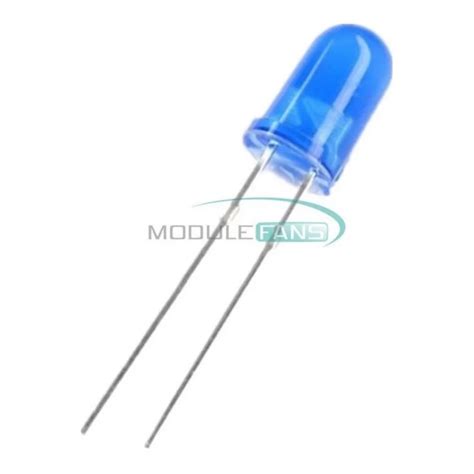 20 Unidades Led Difuso Azul 3mm Para Arduino Generico