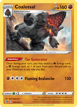 Coalossal Pokédex