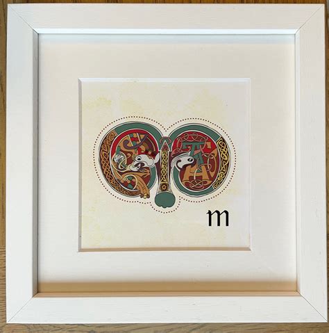 Celtic Illuminated Letters Book Of Kells Inspired Art Prints