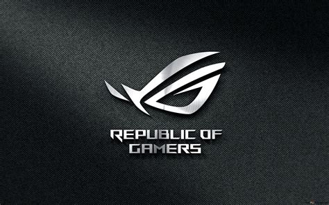 Asus Rog Republic Of Gamers Logotipo De Metal Plateado 3d De Asus