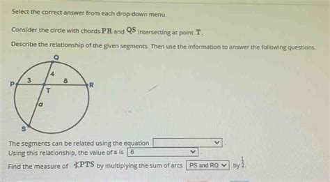 Solved Select The Correct Answer From Each Drop Down Menu Consider