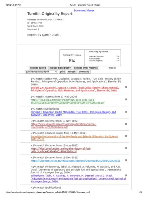 Turnitin Originality Report Report Pdf Publishing