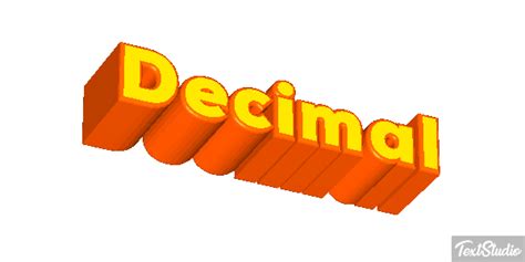 Decimal Palavra Desenhos De Logotipo Em  Animado