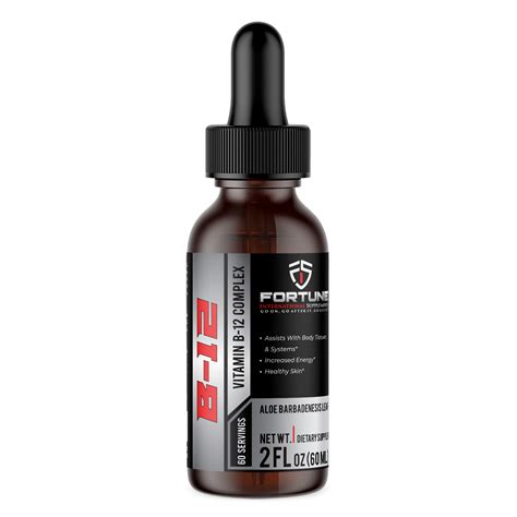 B 12 Drops 2oz Fortune International Supplements