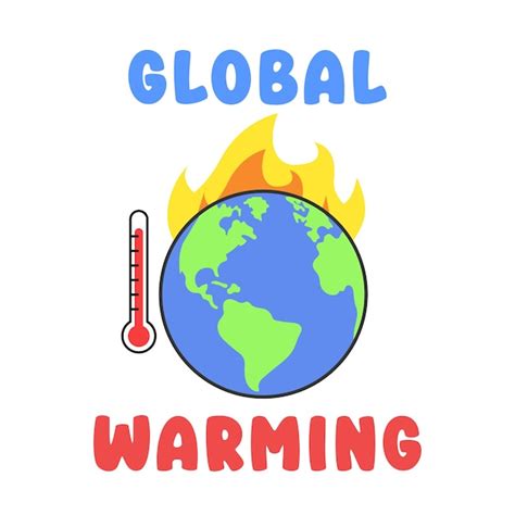 Premium Vector Global Warming Earth Design For Banner Flyer Poster