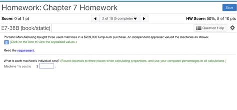 Solved Homework Chapter 7 Homework Score 0 Of 1 Pt E7 38b