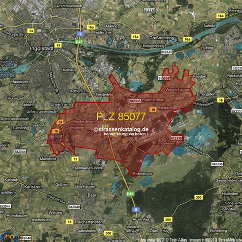 Postleitzahlgebiet 85077 - PLZ