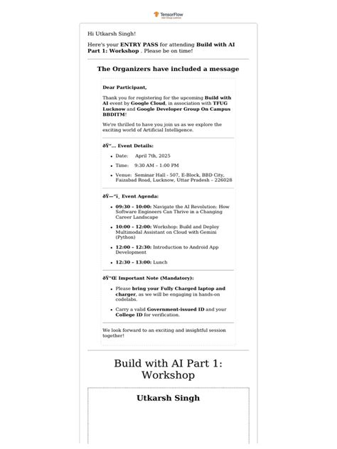 Build With Ai Workshop Entry Pass Pdf