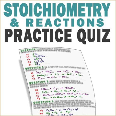 Stoichiometry And Reactions Practice Problems For Mcat Chemistry