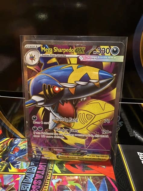 Mega Sharpedo Ex Phantasmal Flames 113094 Full Art Pokémon Tcg Nm £8