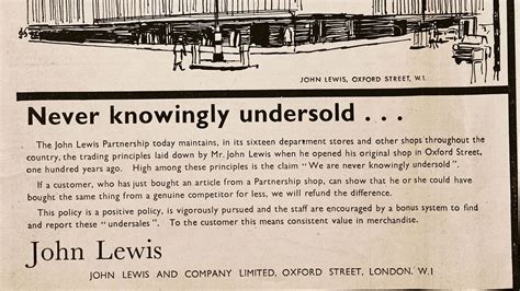 John Lewis Scraps Never Knowingly Undersold Price Pledge With Rise Of Online Shopping Money
