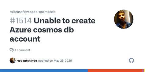 unable to create azure cosmos db account · issue 1514 · microsoft vscode cosmosdb · github