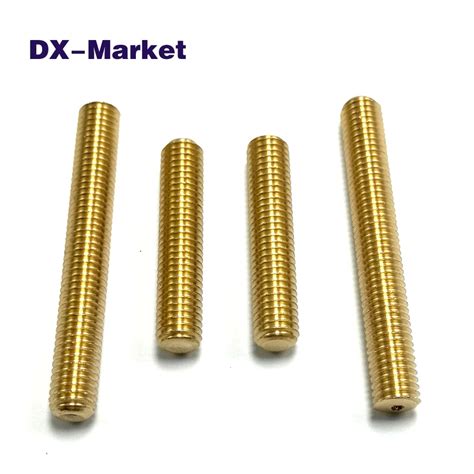 Quickun Brass Fully Thread Rod Pack Of 2 250mm Length M2 04 Thread