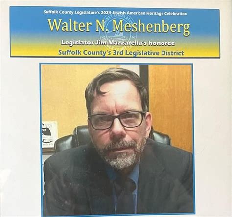 Walt Meshenberg On Linkedin Was Honored To Be Awarded The Suffolk County 3rd Legislative