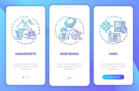 Conceptual Mobile App Page Screen For Visa Approval Onboarding Vector