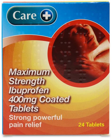 Care Ibuprofen 400mg 24 Tablets Medino