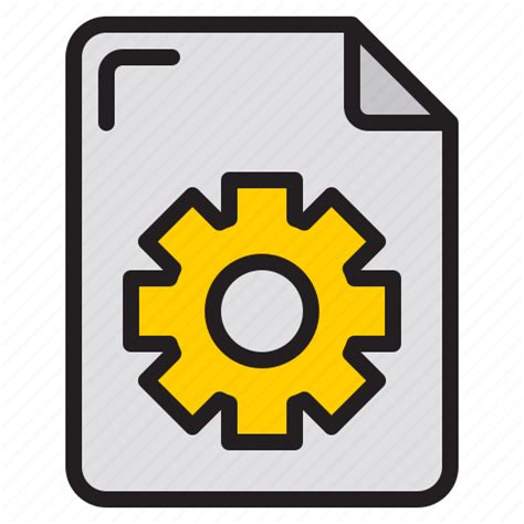 Setting Document File Office Doc Icon Download On Iconfinder