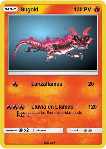Pokémon Sugoki Lanzallamas Mi Carta Pokémon