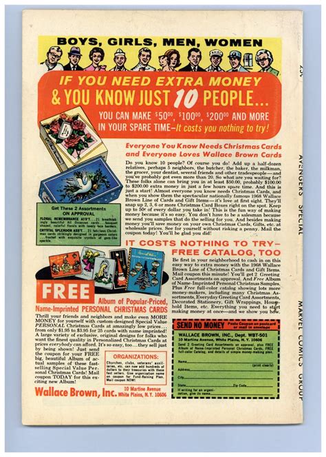 Avengers Annual 2 Vg 1st App Scarlet Centurion Roy Thomas 1968