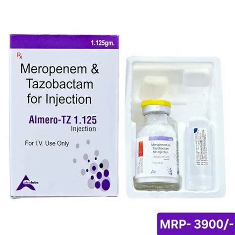 Meropenem 1000mg Tazobactum 125mg At ₹ 3900 Piece Industrial Estate Panchkula Panchkula
