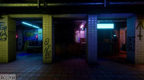 Cyberpunk Underpass For Ue4 3d Model By Abandoned World