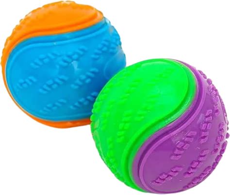 Tuwells Squeaky Dog Balls Durable Scooby Doo Style Indestructible Dog Toys For Large Dogs Fun