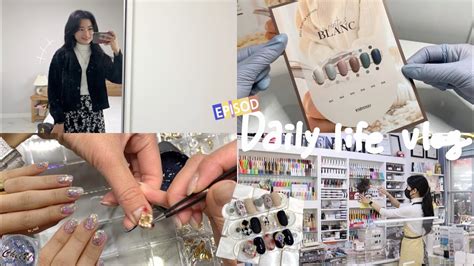 Engsub Vlog 네일리스트 브이로그11월 이달의 아트 소개 겨울신상 ‘윈터블랑🧶원더필오프로 셀프네일에어드라이기 먼지 제거하는 꿀팁협찬으로 들어온 신상