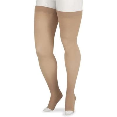 Juzo Soft Thigh High Open Toe Short Silicone Band 30 40mmhg Size