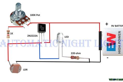 Brilliant Automatic Night Lamp Circuit Diagram Using Ldr And Triac Motor Generator Set